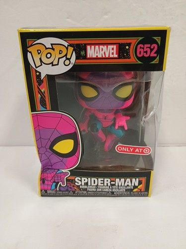 Funko Pop! MARVEL 652 Spider-Man Target Exclusive Black Light ...