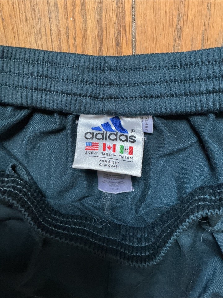 Adidas Sweatpants Rip Off Button Snap Men’s M Warmup Gym Striped ...