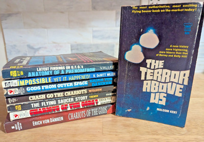 Vintage Lot of 8 Paperback UFO Aliens Outer Space Unexplained ...