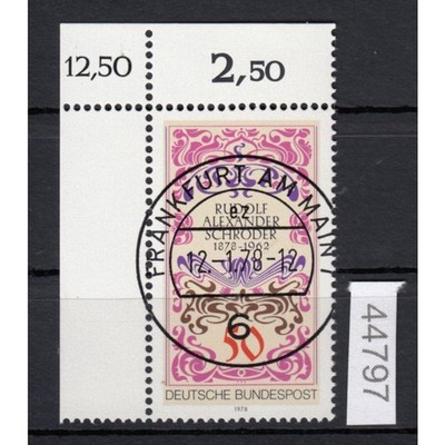 1978 Bundle, Michel No.: 956 stamped Corner Margin KBWZ Frankfurt | eBay