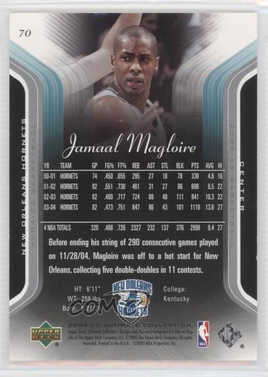 2004-05 Ultimate Collection /750 Jamaal Magloire #70 | eBay