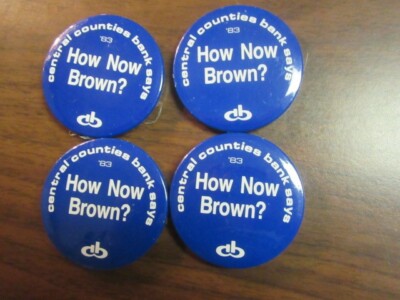 Penn State Football 1983 How Now Brown? Buttons Lot of 4 COV PS | eBay