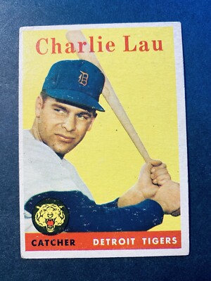 1958 Topps Baseball Charlie Lau Detroit Tigers Card #448 | eBay