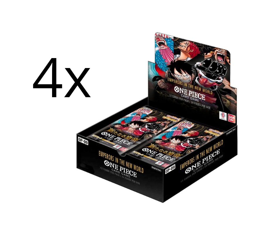 One Piece 4x Booster Box OP09 EMPERORS IN THE NEW WORLD OP-09 OP9 - ENG ...