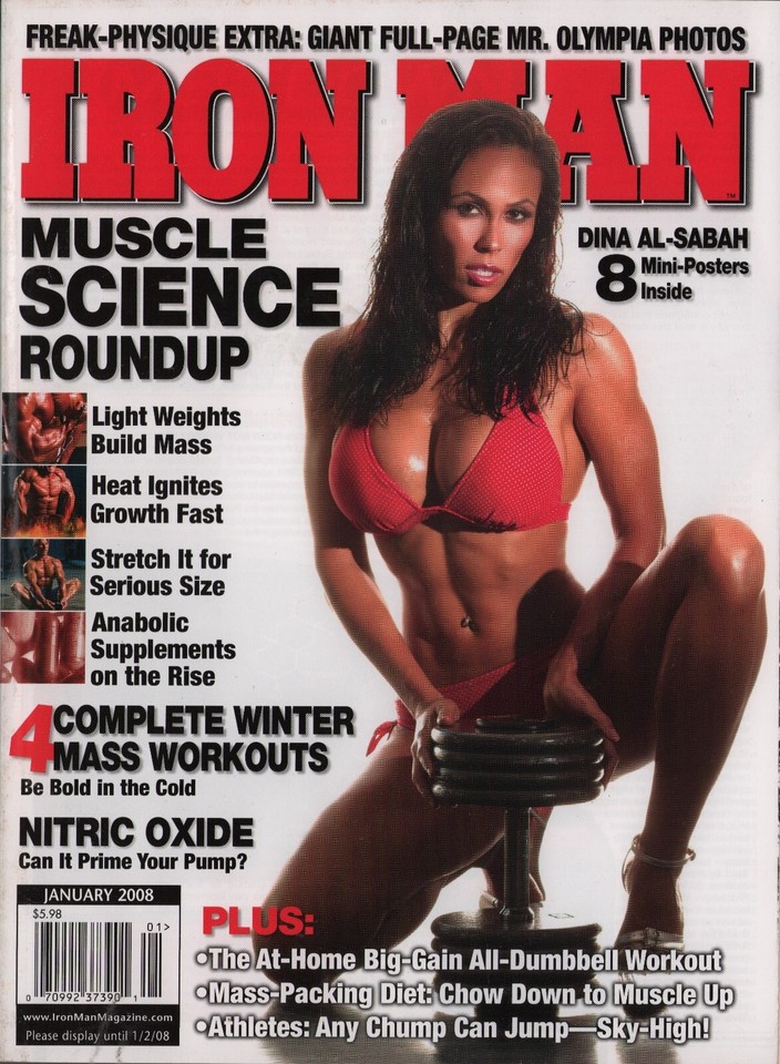 Ironman Magazine 01/2008 Dina Al-Sabah Tanji Johnson Women’s Physique Beauties | eBay