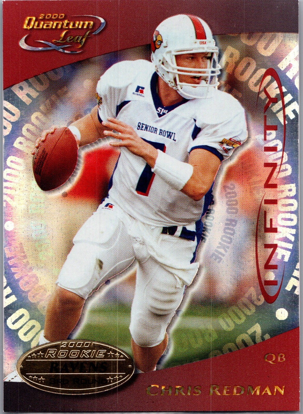2000 Quantum Leaf - 2000 Rookie Chris Redman #309 Infinity Red /35 (RC ...