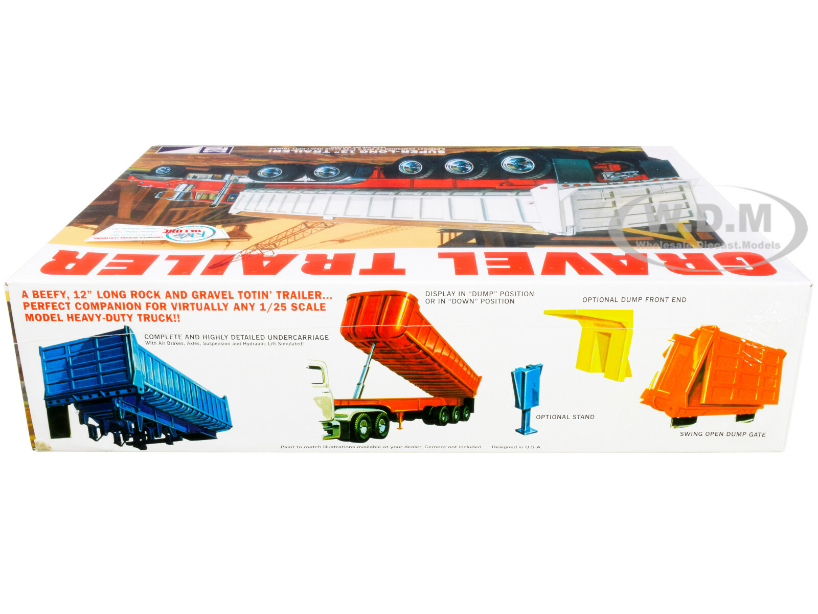 SKILL 3 MODEL KIT GRAVEL TRAILER 1/25 SCALE MODEL BY MPC MPC823 | eBay