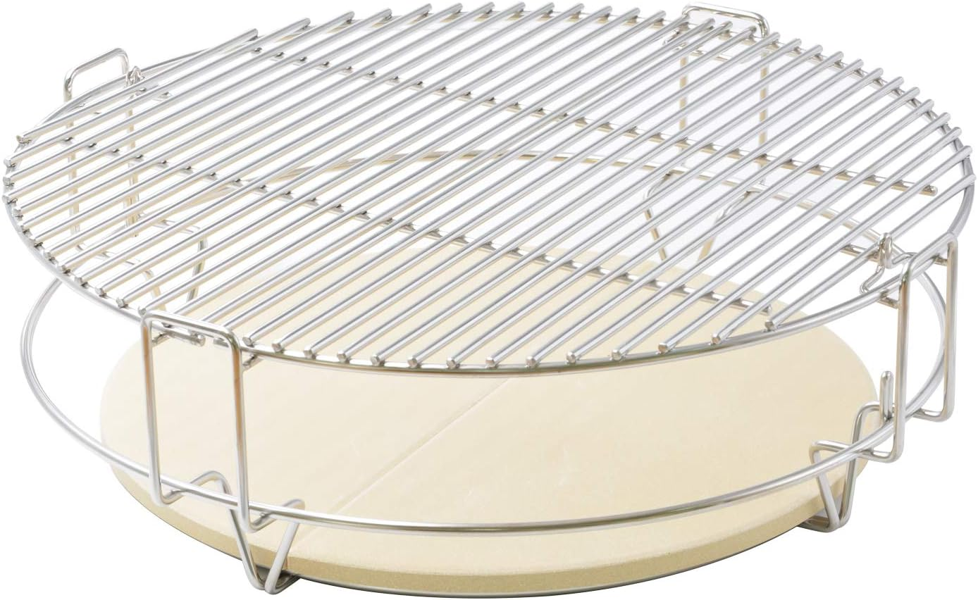Grill Grate Heat Deflector Rack Cooking System for Large Big Green Egg ...