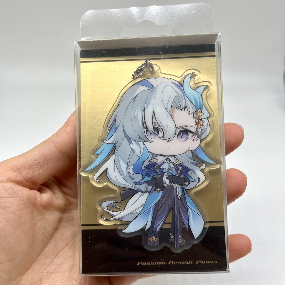 Genshin Impact Neuvillette Lynette Lyney Keychain Keyring Acrylic Stand ...