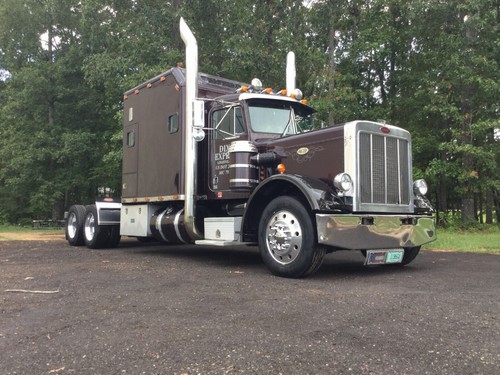 1985 Peterbilt 359 semi truck brown | POSTER 24 X 36 Inches | | eBay