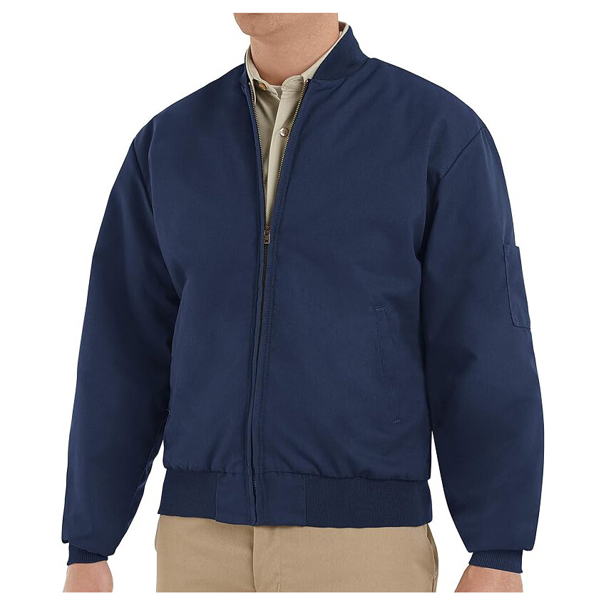 Red Kap Men's Solid Team Bomber Insulated Mechanic's Work Shop Jacket ...