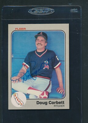 1983 Fleer #83 Doug Corbett Angels Signed Auto *42702 | eBay
