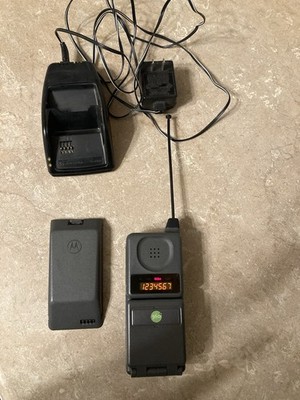 Motorola MicroTAC Lite A23GXB Vintage Flip Phone WORKING w/ 2 Batteries ...