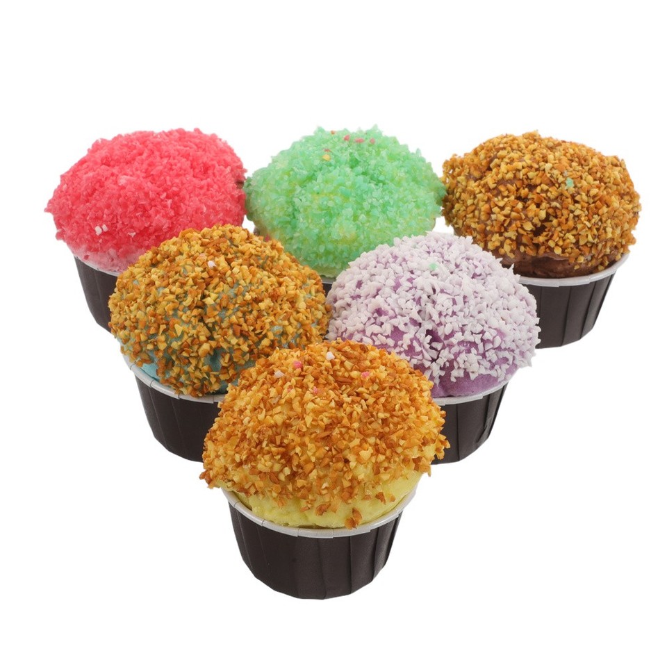 6pcs Fake Cupcake: Realistic Artificial Simulation Cake - Fake Cake ...