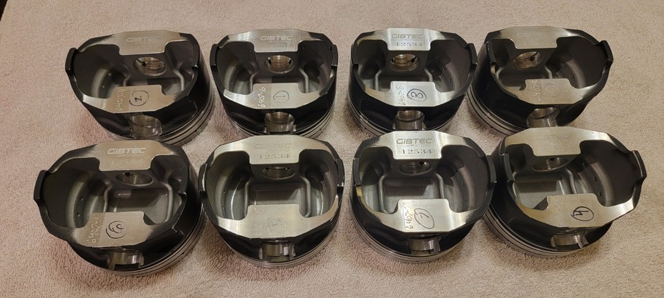 Gibtec CNC Billet Ford Modular 4.6 5.4 2v Trick Flow Pistons +.002" | eBay