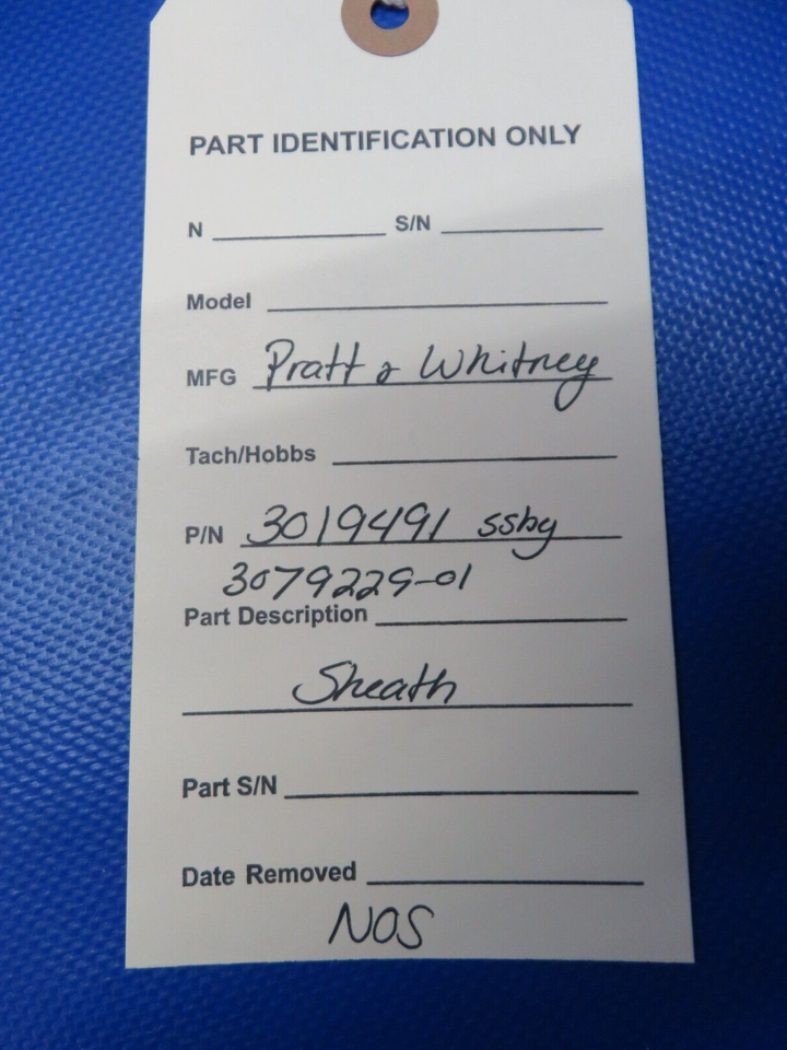 Pratt & Whitney Sheath P/N 3019491 SSBY 3079229-01 NOS (0124-358) | eBay