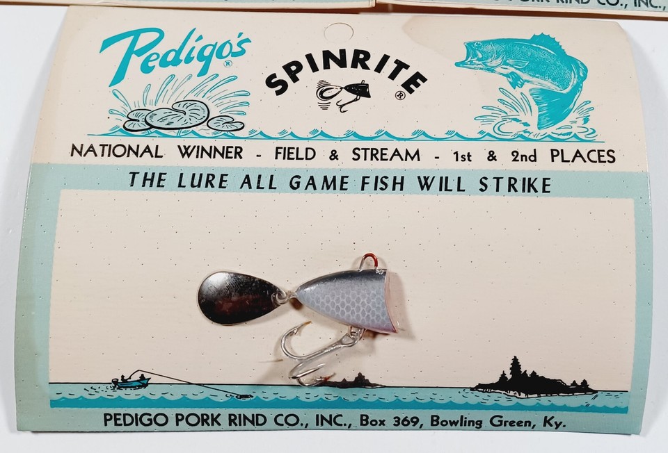 Vintage Pedigo's Pedi-Go-Go Spinrite Fishing Lure Lot Kentucky - NOS ...