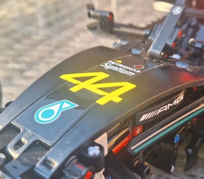 LEGO Mercedes W14 F1 42171 Lewis Hamilton LH44 Custom Driver Number Set ...