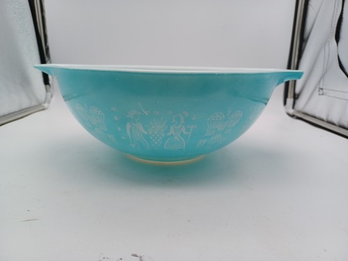 Pyrex 4 QT 444 Amish Butterprint Nesting Mixing Bowl | eBay