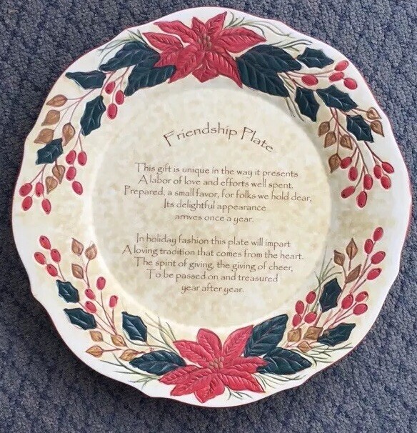 Carson Christmas Friendship Plate - Carson Home Accents - 10 3/4" | eBay