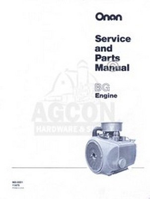 Generator Parts & Accessories - Onan Service Manual