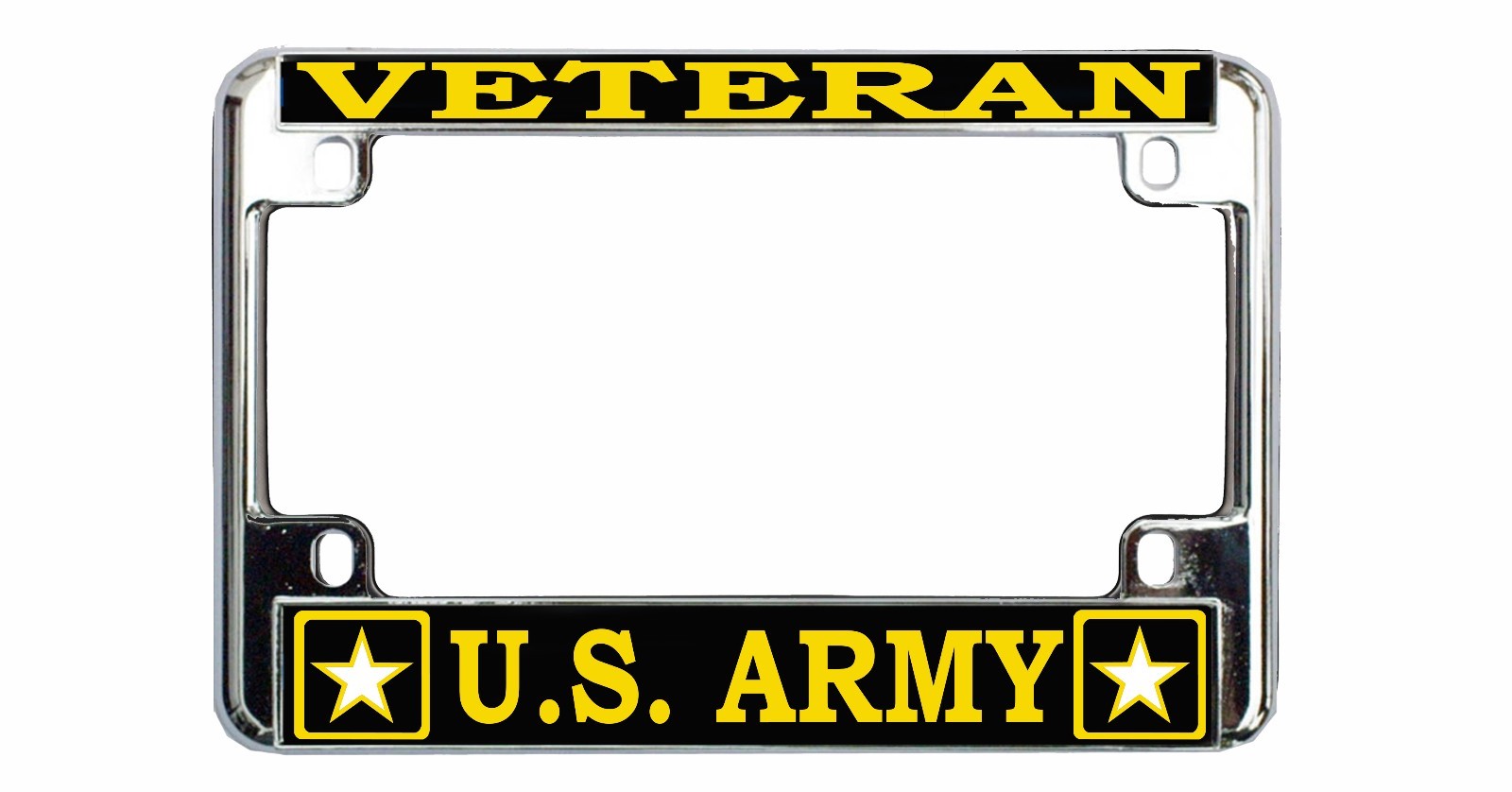 VETERAN US ARMY Quality Metal MOTORCYCLE License Plate Frame | eBay