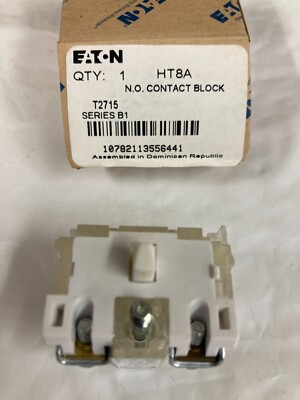 EATON CONTACT BLOCK HT8A 1 NO 30 MM, 4 POLE, New in Box | eBay