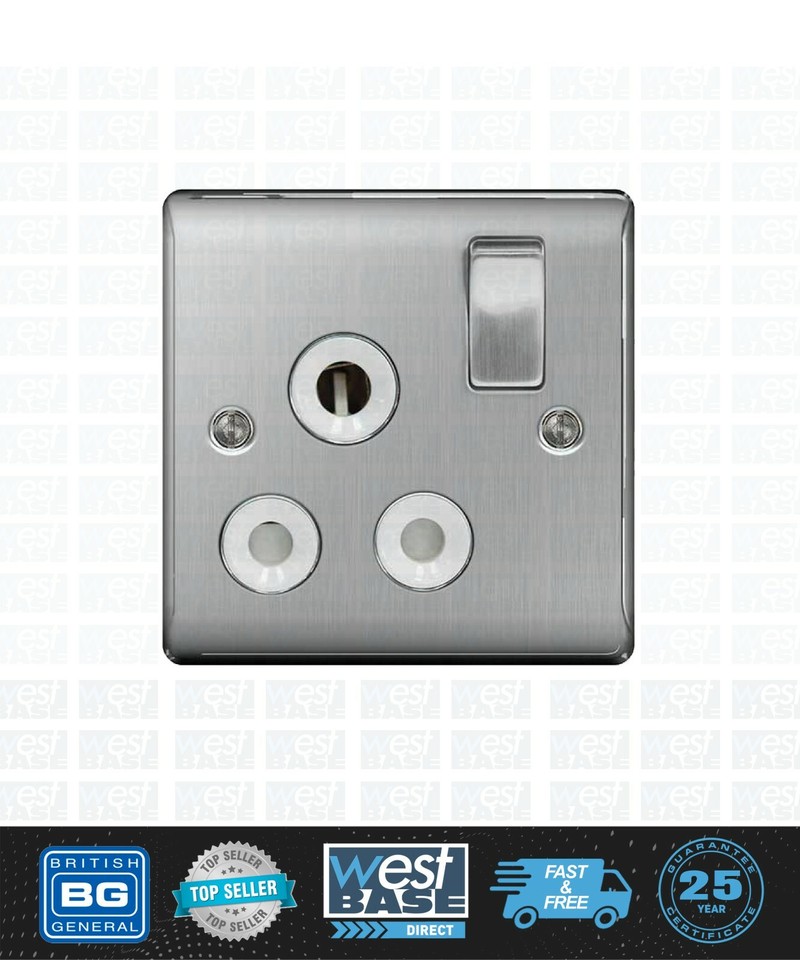 BG NEXUS METAL BRUSHED STEEL Switches Sockets Decorative Light ALL ...