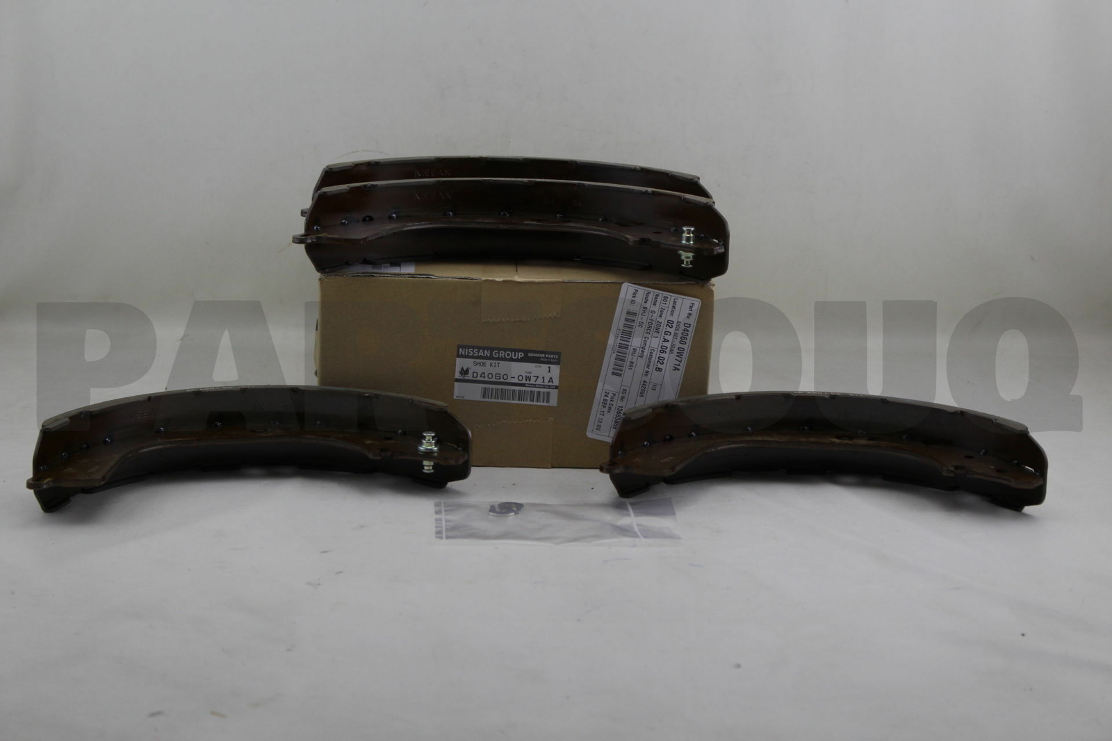 D40600W71A Genuine Nissan SHOE SET-REAR BRAKE D4060-0W71A | eBay