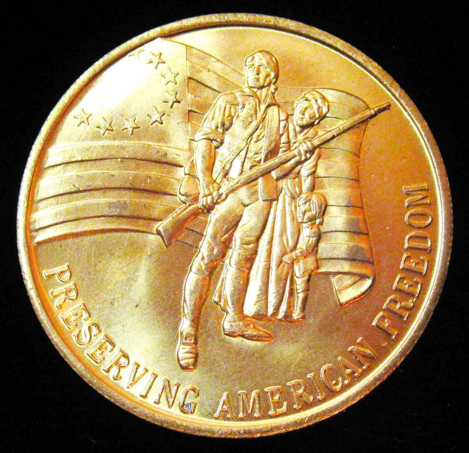 1978 Preserving American Freedom Brass Token - Honoring The American ...