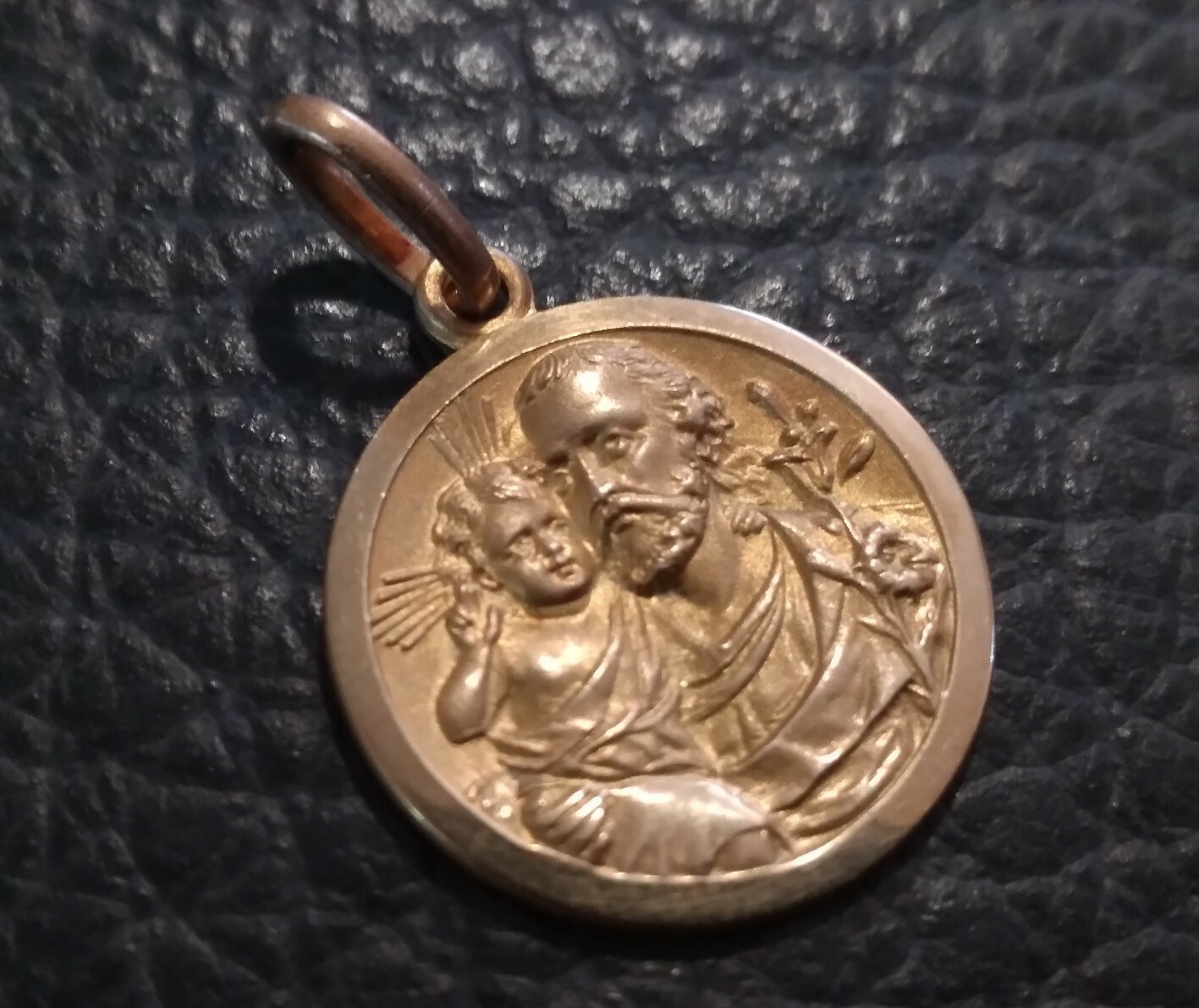 14K GOLD SAINT JOSEPH & BABY JESUS SMALL CHRISTENING … - Gem