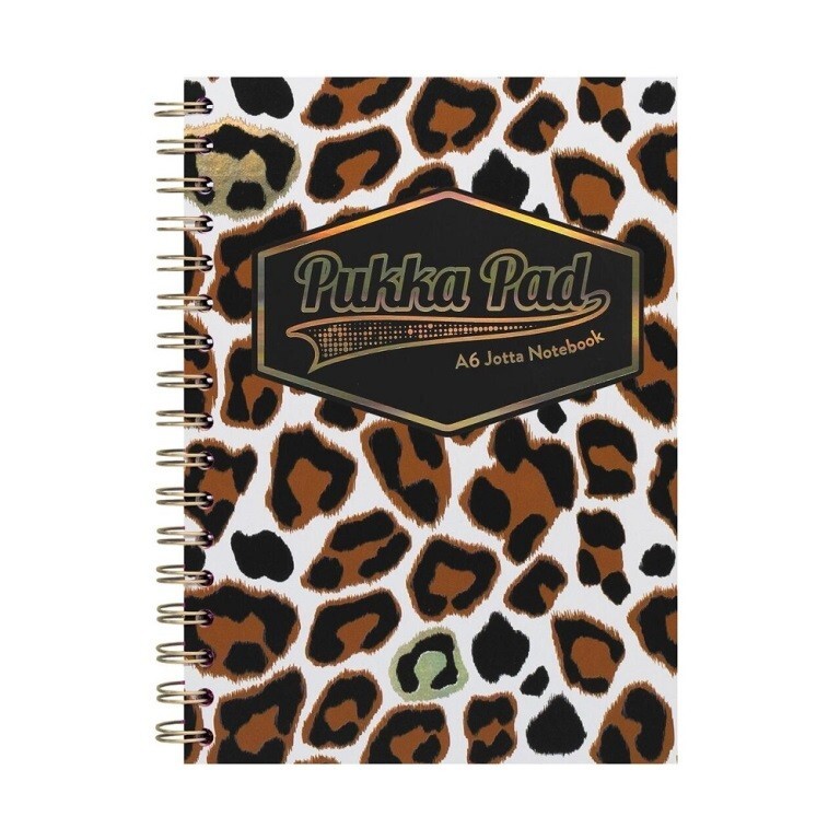 Pukka Pad A6 Jotter Notebook 200 Ruled Pages Animal Print Spiral Bound ...