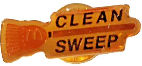 McDonald's Restaurant Clean Sweep Broom Lapel Pin | eBay
