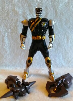 Bandai Power Rangers 2001 Wild Force Spin Morphin Black Ranger Complete ...