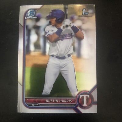 2022 Bowman Chrome Dustin Harris 1st Bowman Prospect #BCP-119 Texas Rangers | eBay