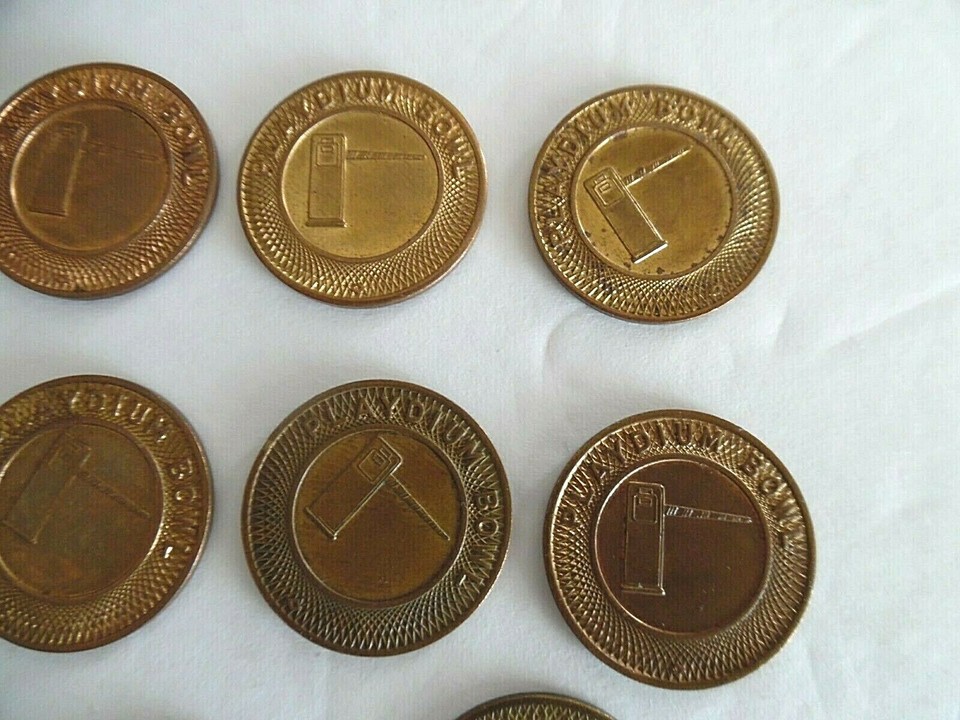 Lot Of 11 Playdium Bowl Parcoa Tokens | eBay