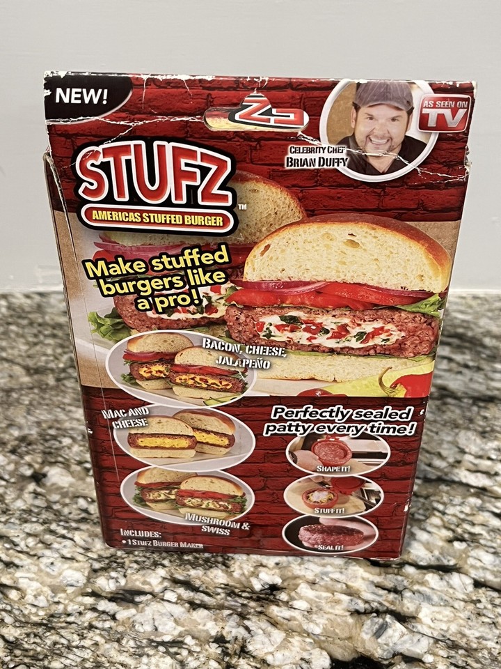 Stufz Stuffed Burger Press - Hamburger Patty Maker - As Seen On TV ...