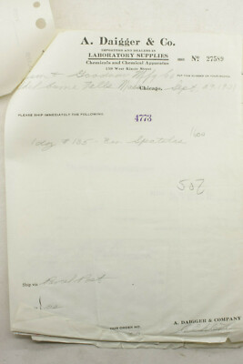 1931 Lamson Goodnow A Daigger & Co Chicago IL Purchase Orders Ephemera ...