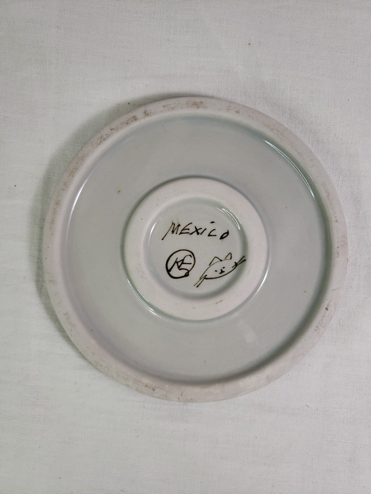 Ken Edwards Tonala Mexican Pottery Trivet Signed 5.5" Diameter | eBay