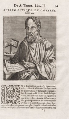 Eusebius Von Cesarea Historian Theologian Obispo Retrato Thevet ...