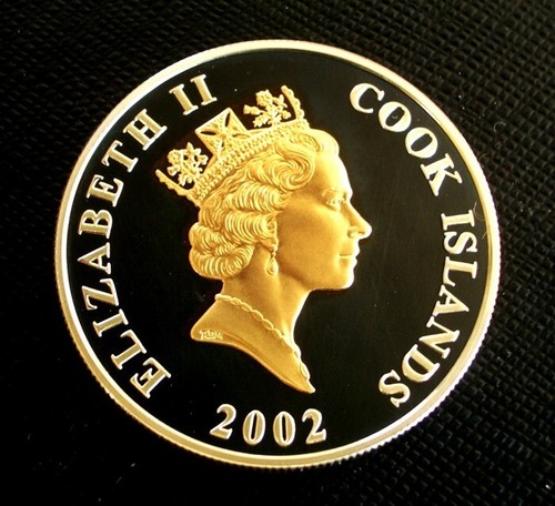 COOK ISLANDS 2002 One Dollar QEII Golden Jubilee Proof Silver Coin | eBay