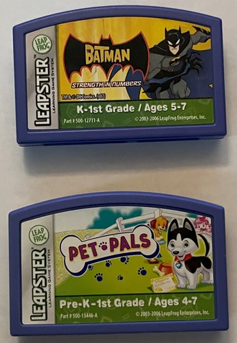 Leap Frog Leapster Batman & Pet Pals Ages 4-7 Game Cartridge Only. | eBay