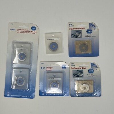 QTY 6 Carl Replacement Perforating and Scoring Blades B-M51 B-02 B-11 B ...