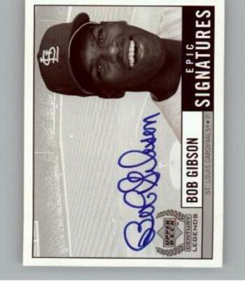 1999 Upper Deck Century Legends Signature Bob Gibson AUTO Autograph ...