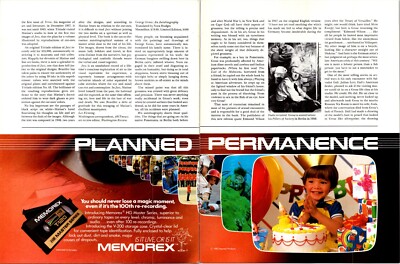 Memorex Master Series Is it live or is it Memorex 2 pg Original VTG ...