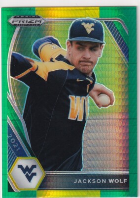 2021 Prizms Hyper Green RC Jackson Wolf Prizm Rookie Draft FR1212 | eBay