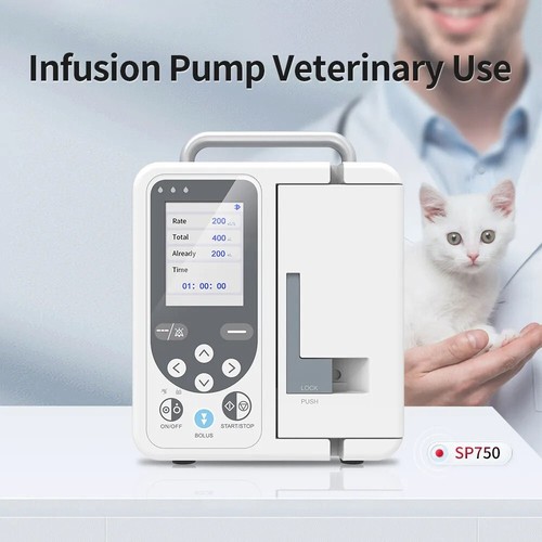 USA Veterinary Volumetric Infusion Pump IV Fluid Syringe Pump Animal ...