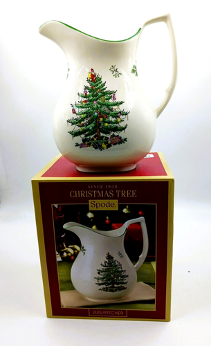 Spode Christmas Tree 8 1/2" Large PITCHER, Holds 48 oz, Excellent ...