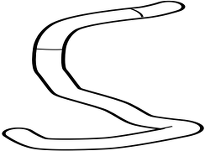 1370A165 Mitsubishi Hose, radiator, lwr 1370A165, New Genuine OEM Part ...