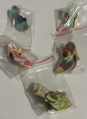 Disney PRINCESS SHOE Pins lot of 5 | eBay